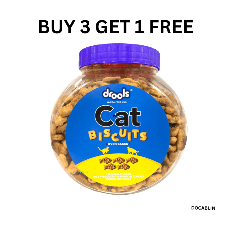 Drools Cat Treat Biscuits 400gm Jar (Buy 3 & Get 1 Free)(free delivery ...
